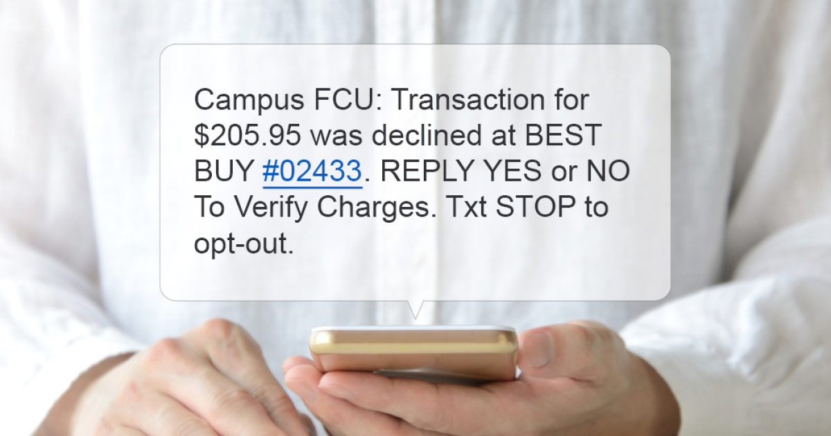 Why You Get Scam Texts (And What to Do… | Campus Federal Credit Union